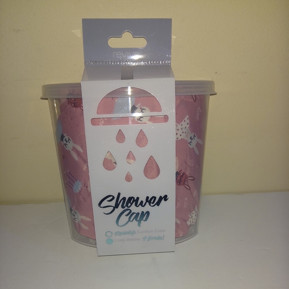 Revive | Hair | New Revive Pink Shades Shower Cap With Storage Plastic ...